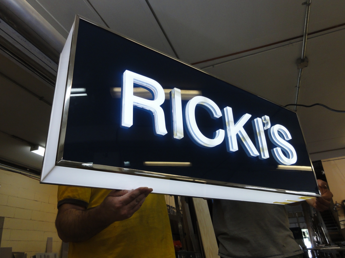 Bootlegger Rickis Storefront Signage - UFOs Made Here